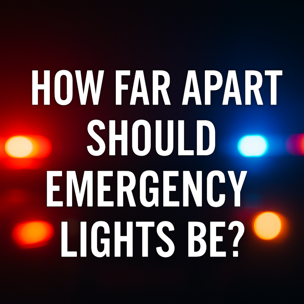 How Far Apart Should Emergency Lights Be? – Ultra Bright Lightz