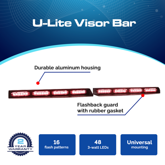 LED Visor Lights & Visor Light Bars – Ultra Bright Lightz