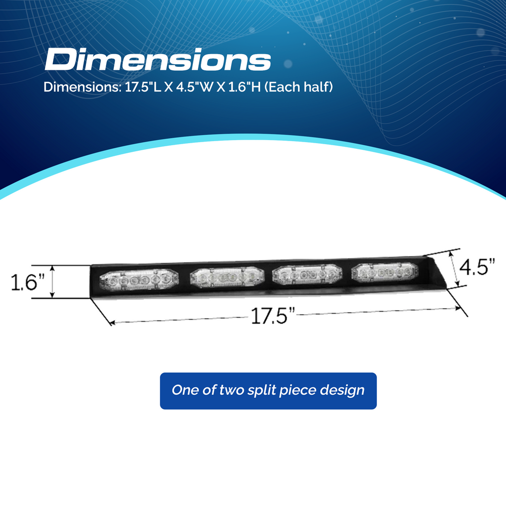 LED Visor Lights & Visor Light Bars – Ultra Bright Lightz