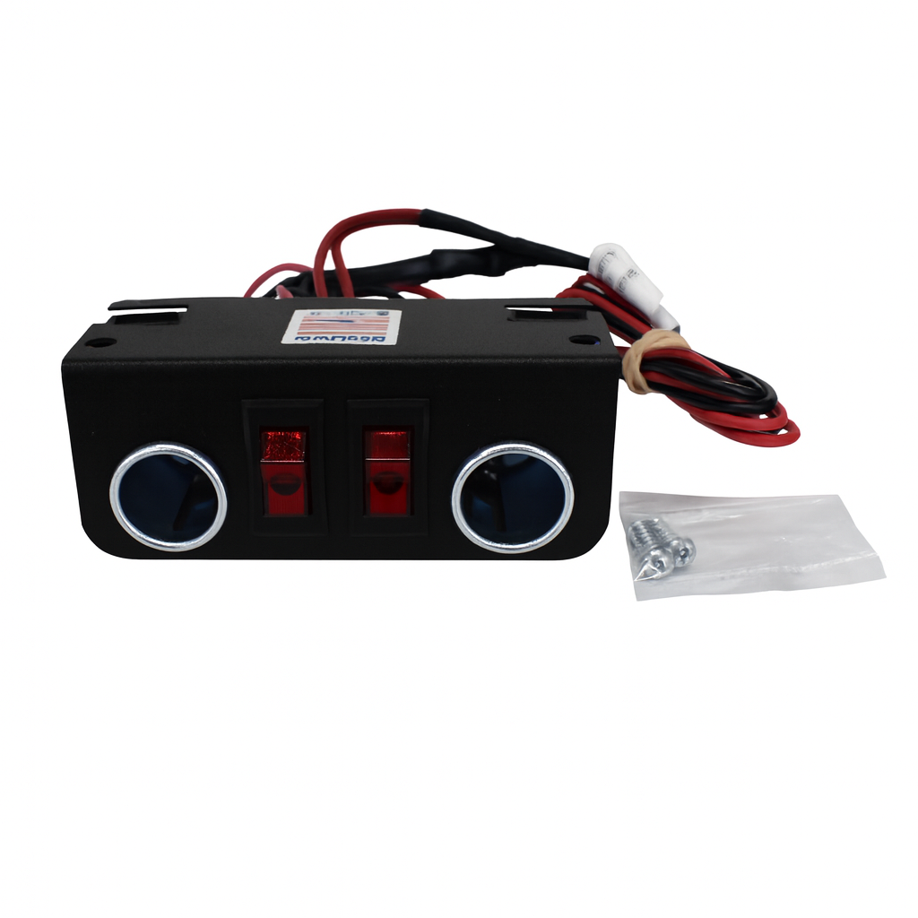 Sho-me/Able 2 Double Switch & Outlet Panel – Ultra Bright Lightz